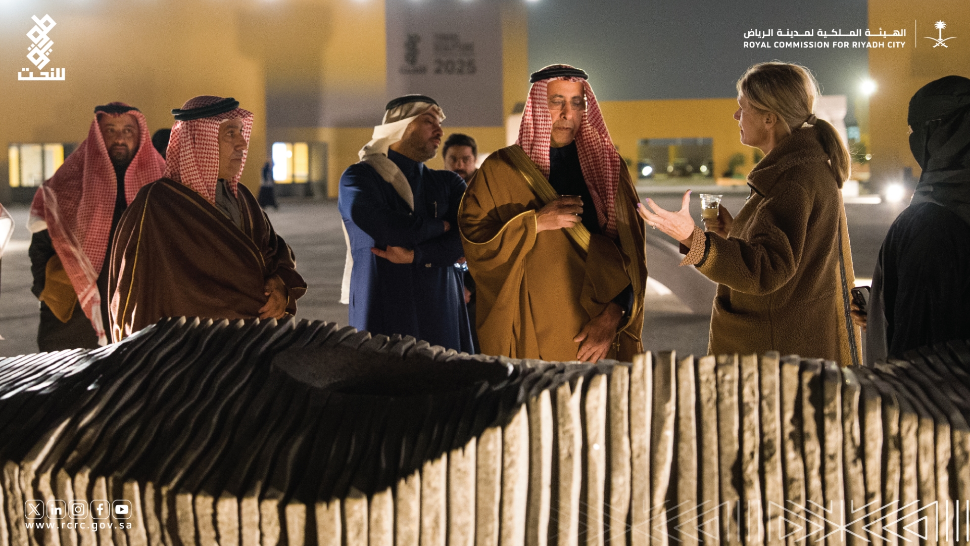 HE RCRC CEO and CEO of Sports Boulevard Foundation visit Tuwaiq Sculpture