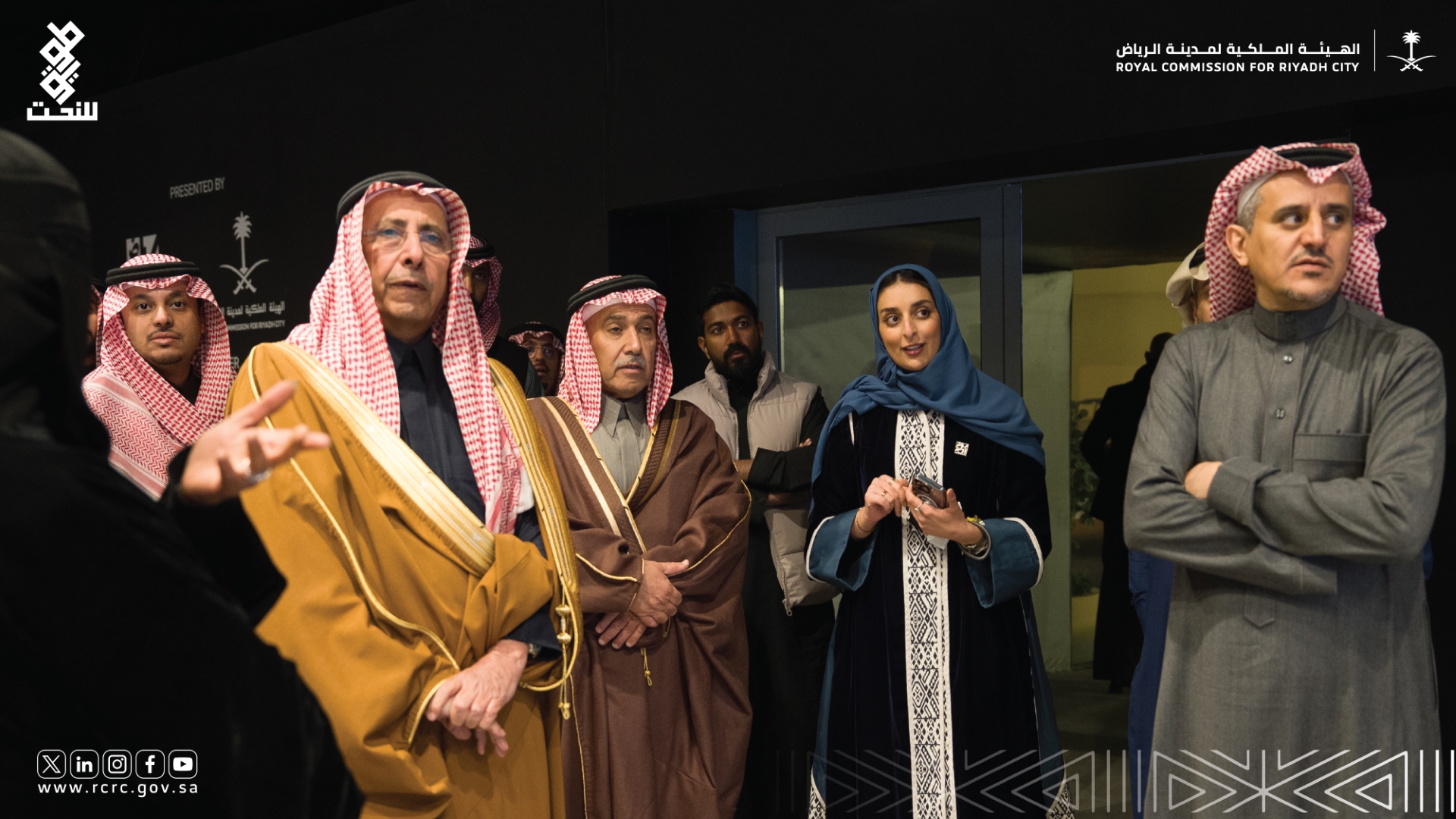 HE RCRC CEO and CEO of Sports Boulevard Foundation visit Tuwaiq Sculpture